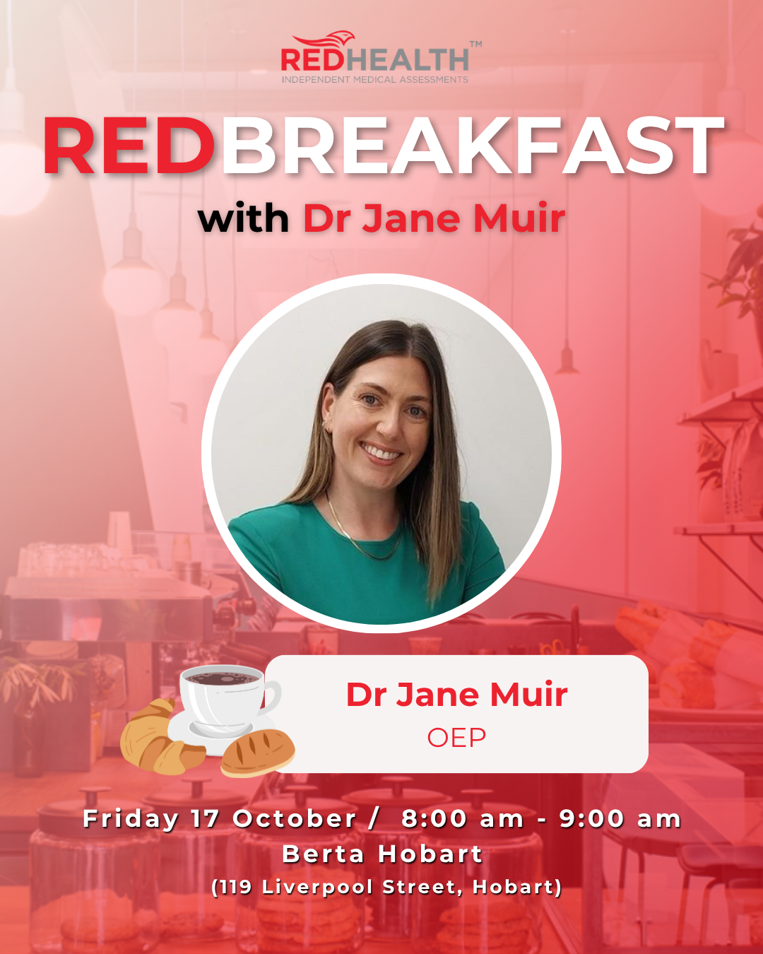 Red Breakfast With Dr Jane Muir